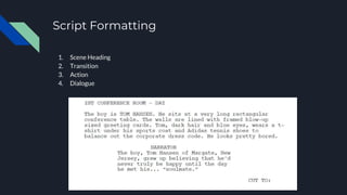 Introduction To Screenwriting | PPTX