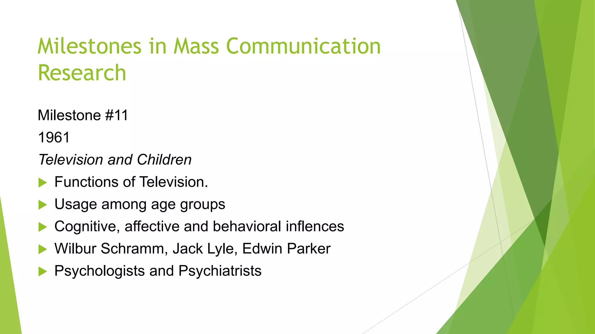 Mass Communication Research | PPTX