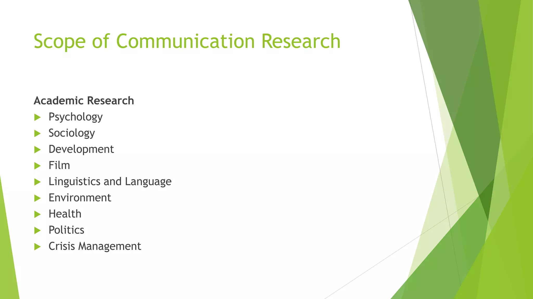 Mass Communication Research | PPT