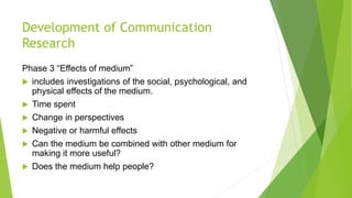 Mass Communication Research | PPTX