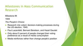Mass Communication Research | PPTX