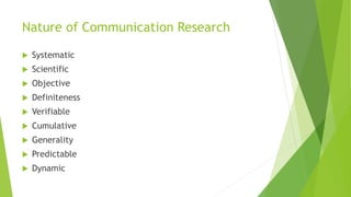 Mass Communication Research | PPTX