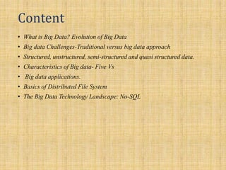 Big Data Analytics Materials, Chapter: 1 | PPT