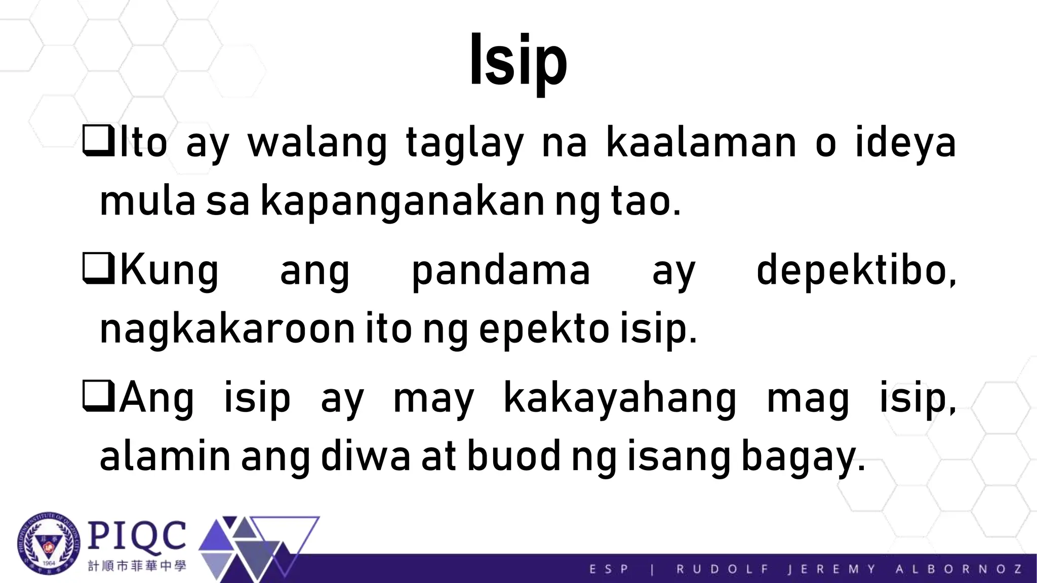 ANG MATAAS MA GAMIT AT TUNGUHIN NG ISIP AT KILOS LOOB | PPTX