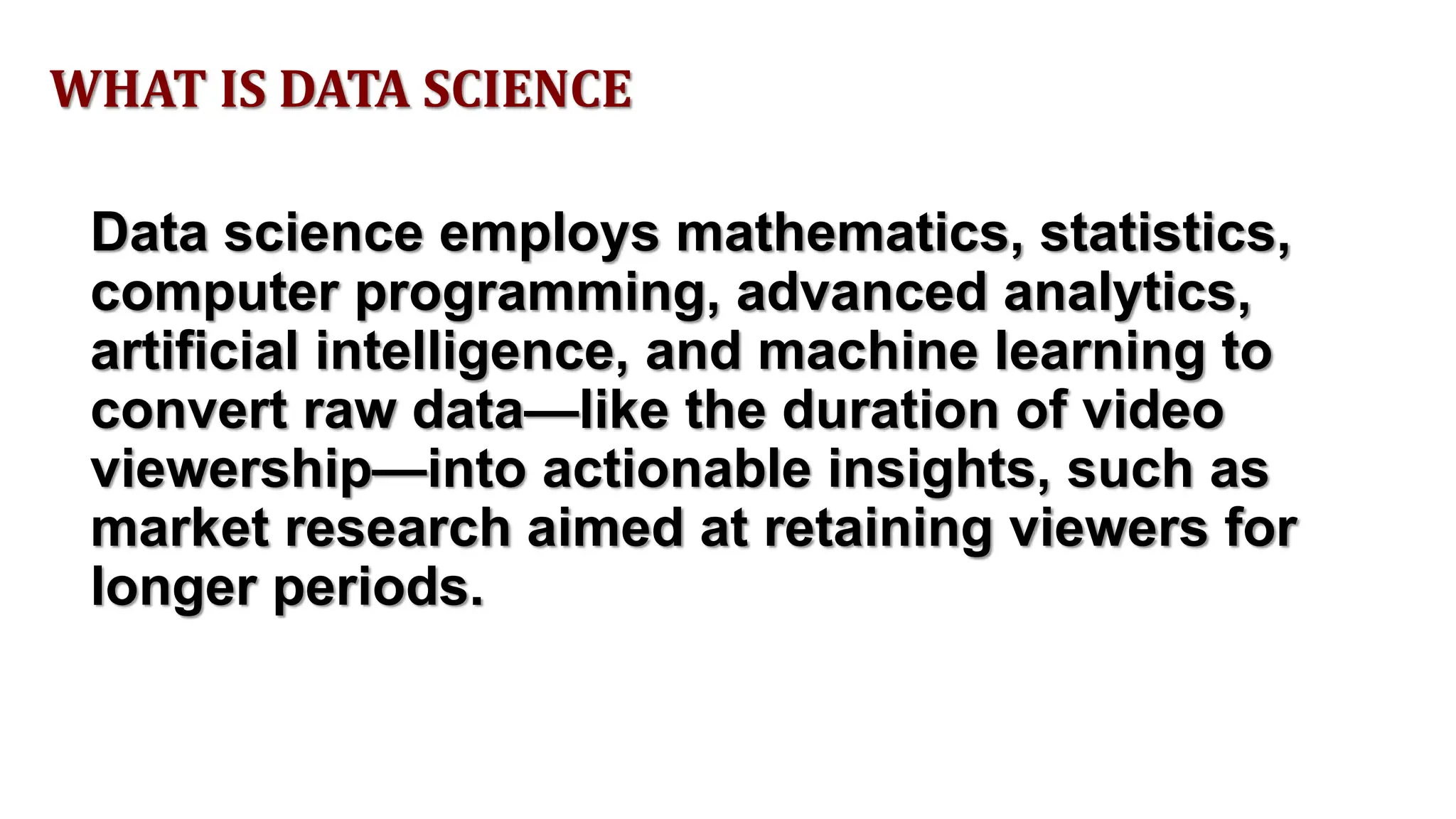 Introduction to Data Science and its Scope | PPTX