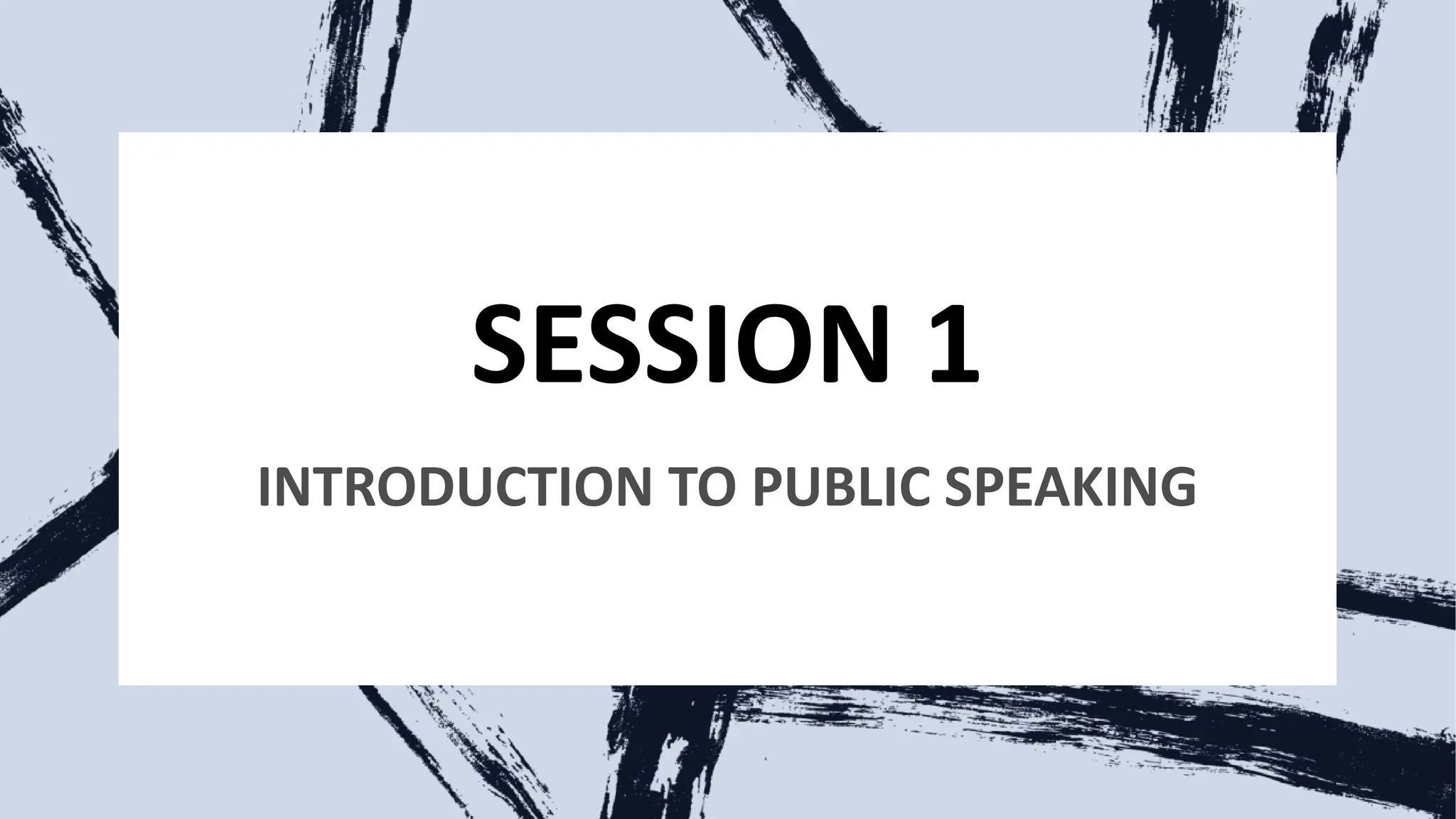 Introduction to public speaking - chapter 1 | PPT