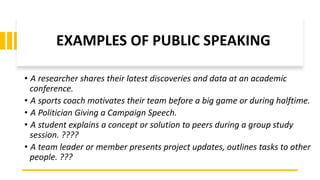 Introduction to public speaking - chapter 1 | PPTX