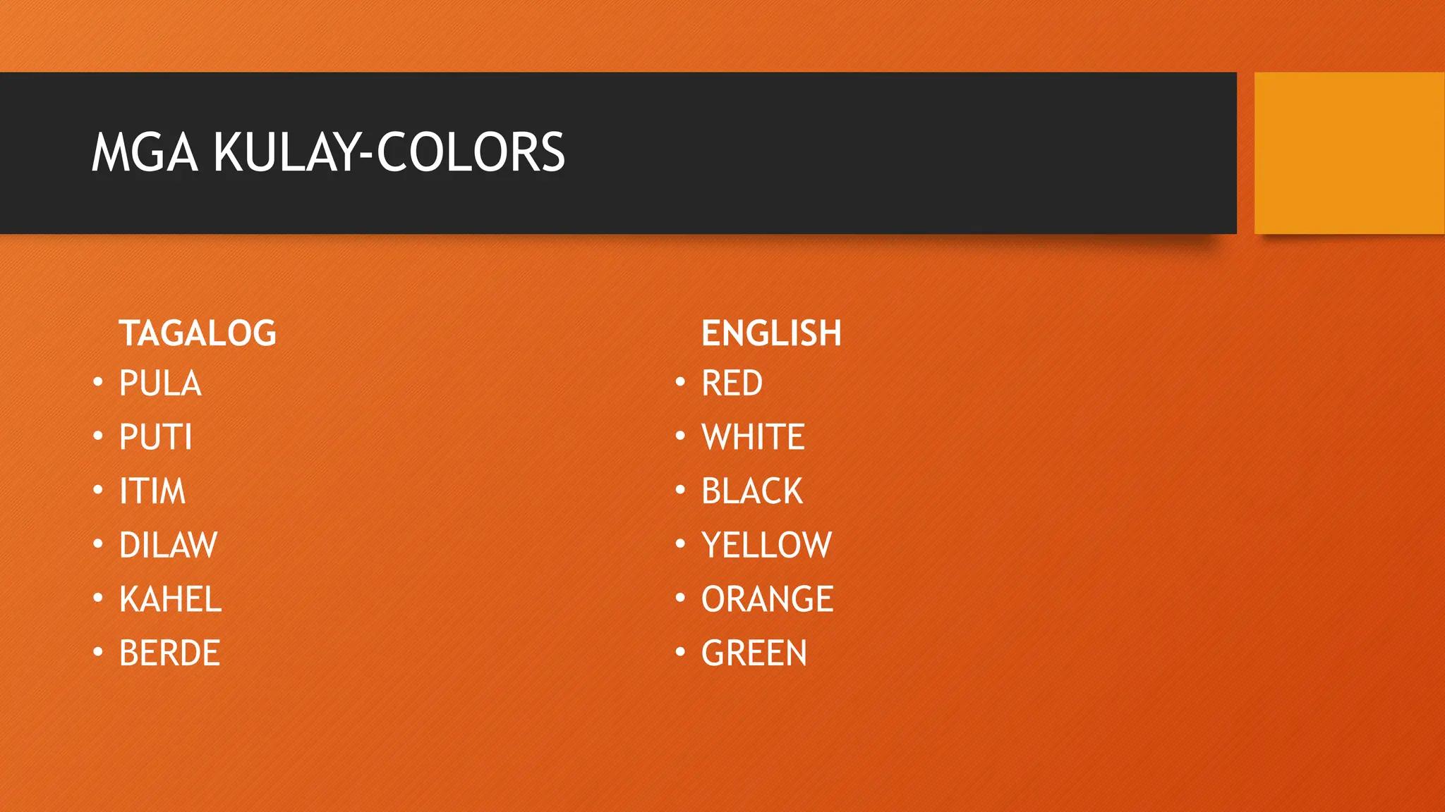 Unang session tungkol sa wikang Tagalog para sa mga nagsisimula pa ...