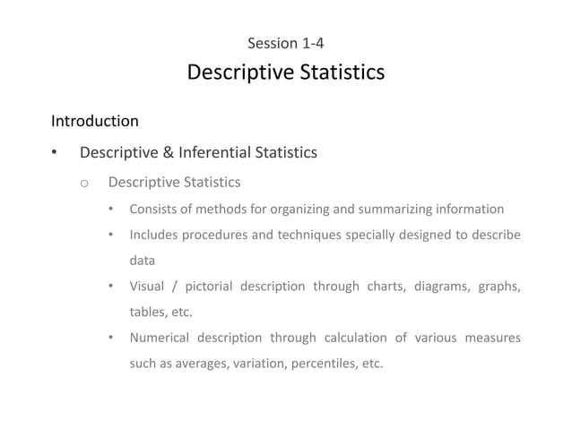 Session 1-4 - Descriptive Statistics.pdf | Business Accounting ...