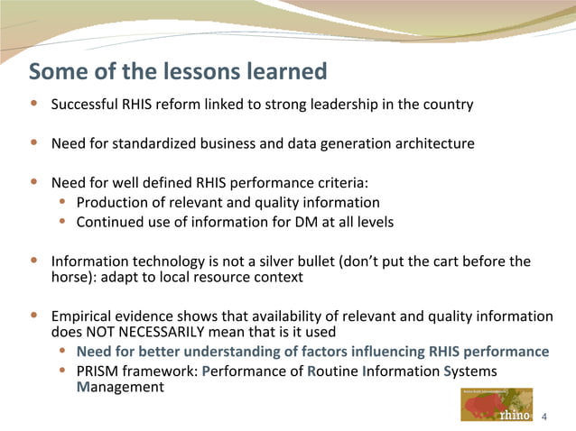 Orientation to PRISM Framework | PPT