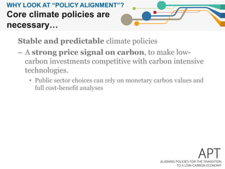 Aligning Policies for the Transition to a Low-carbon Economy | PPT