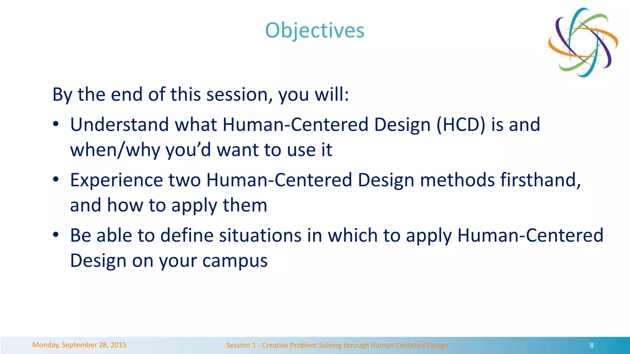 Session 1 creative problem solving through human-centered design | PDF