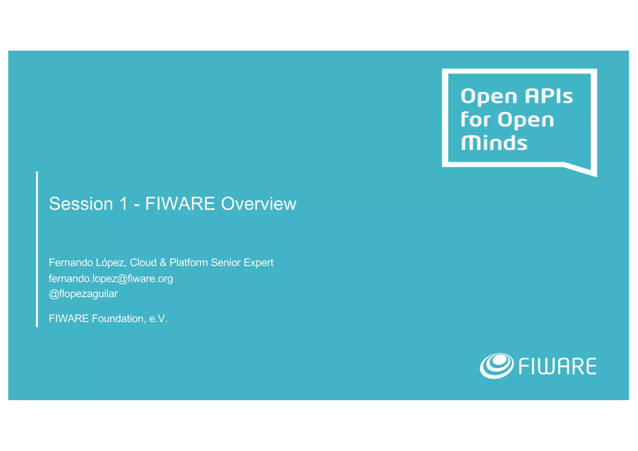FIWARE Overview | PDF
