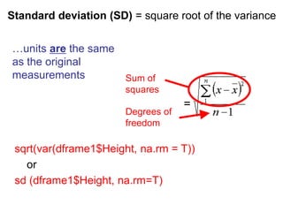 Session 1 -Getting started with R Statistics package.ppt