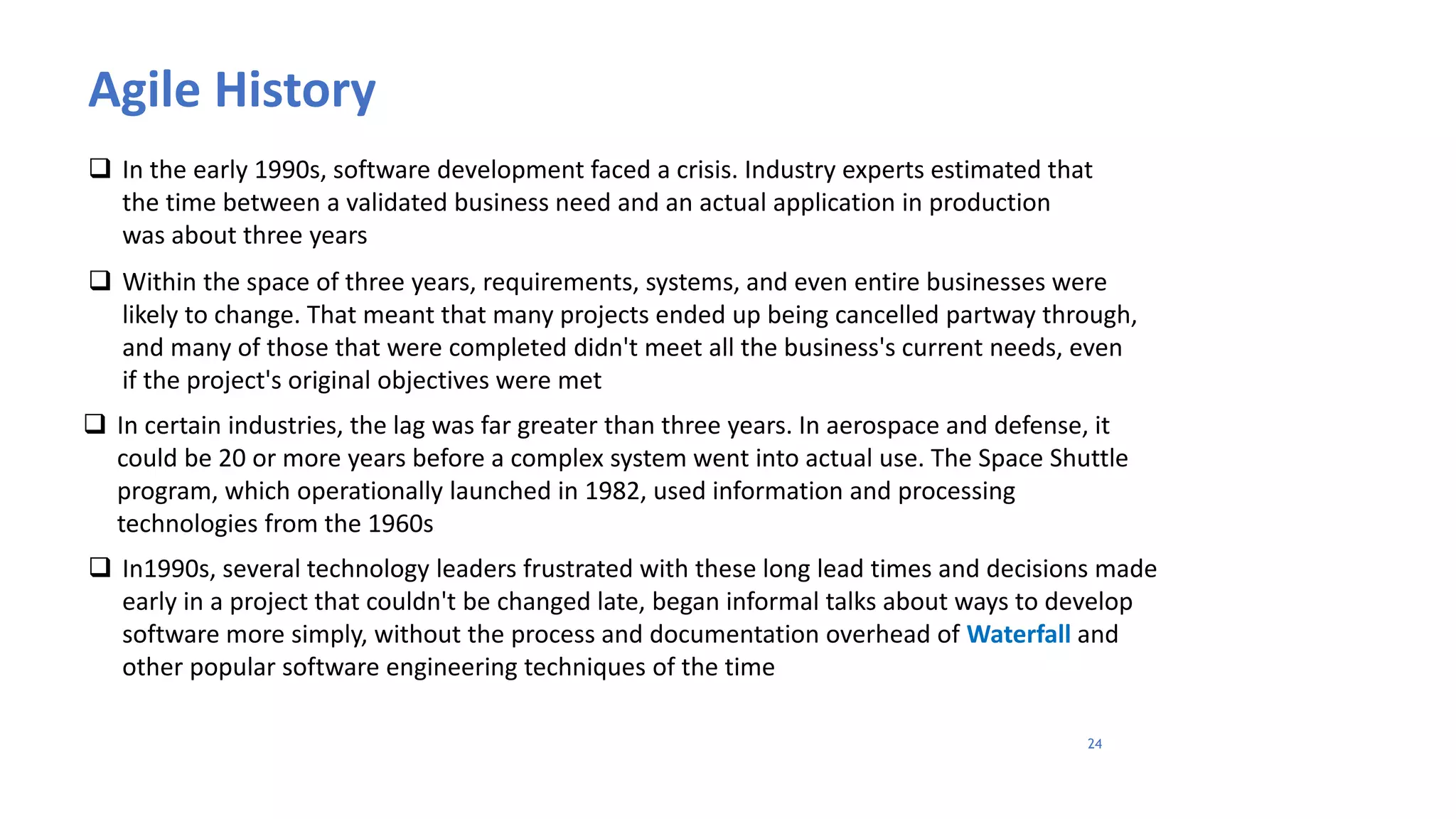 Session1-History of Agile.pptx | Business | Business and Finance