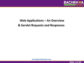 Session 1 introduction servlet - Giáo trình Bách Khoa Aptech | PPT