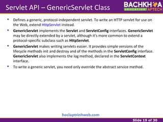 Session 1 introduction servlet - Giáo trình Bách Khoa Aptech | PPT