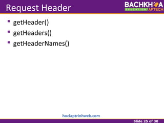 Session 1 introduction servlet - Giáo trình Bách Khoa Aptech | PPT