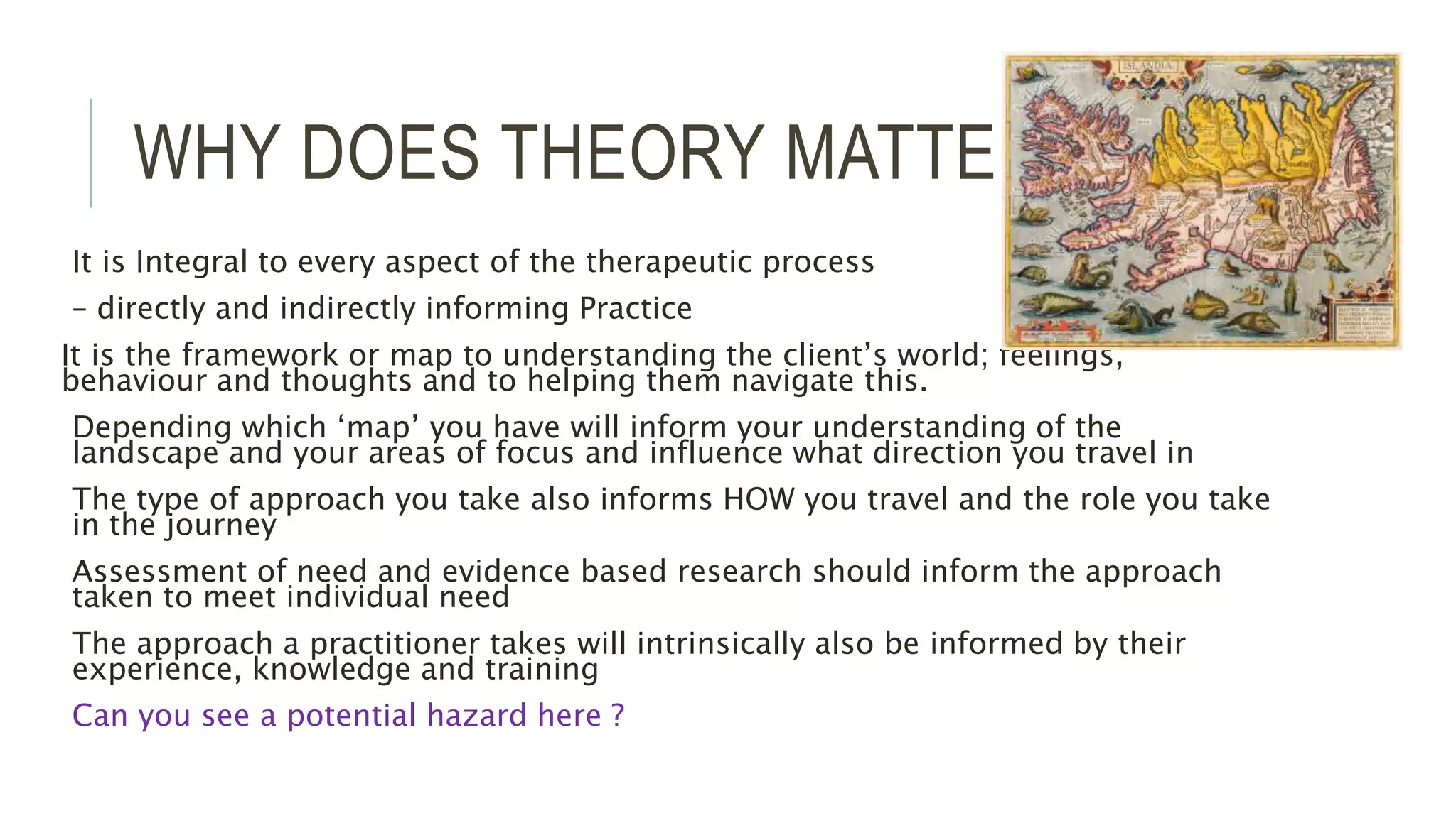 Session 1: Introduction to counselling theory and approaches | PPTX