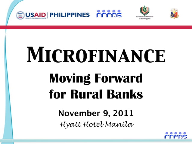 Microfinance moving forward in the Philippines | PPT