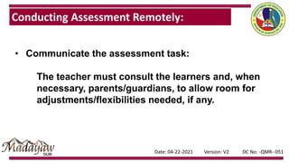 Overview-Assessment in Distance Learning | PPTX