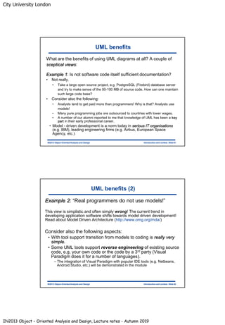 Session 1: Overview of OOAD and UML 2.x | PDF