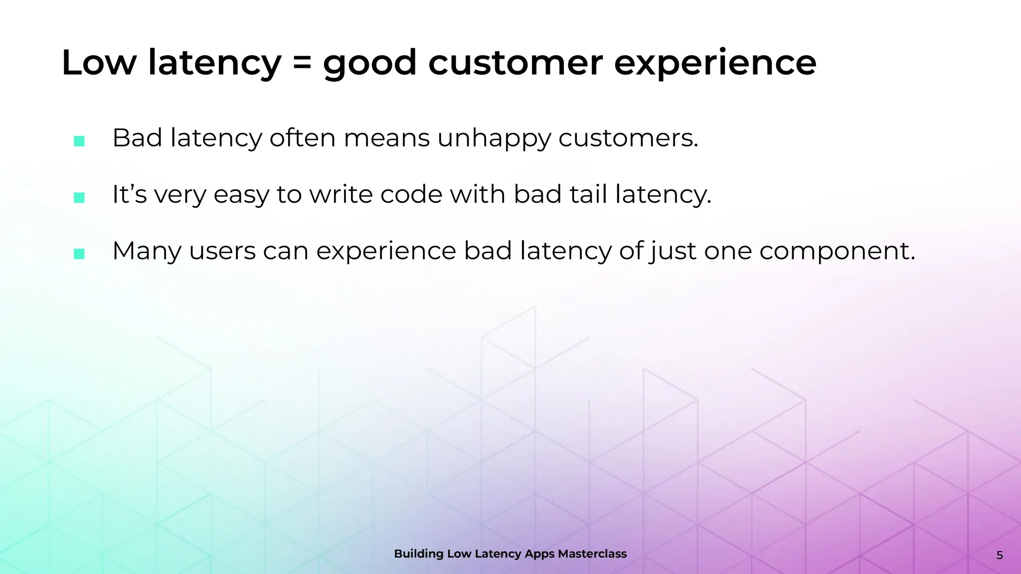 Building Low Latency Apps Masterclass: Patterns of Low Latency | PDF