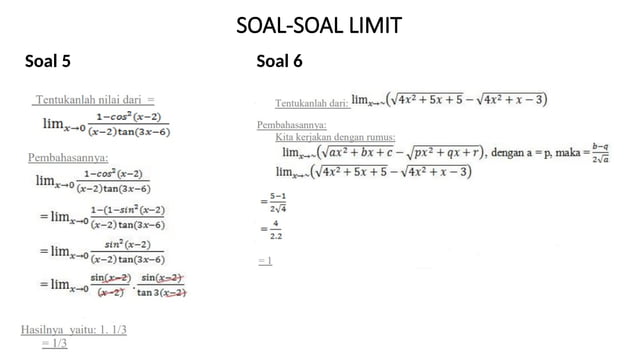 Materi dan contoh soal Kalkulus-1 pertemuan 1 | PPT