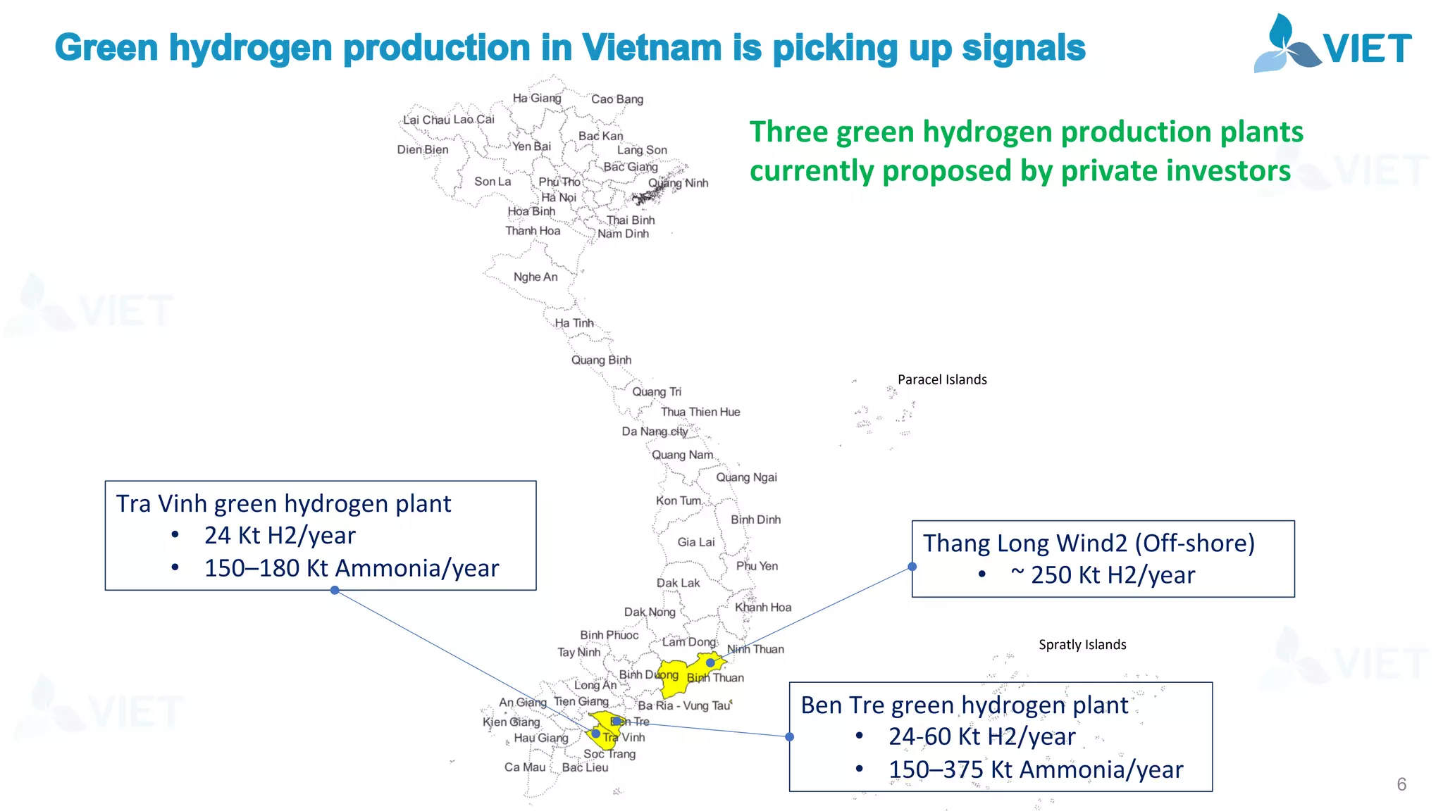 Green hydrogen production potential and opportunities for Vietnam, Dr ...