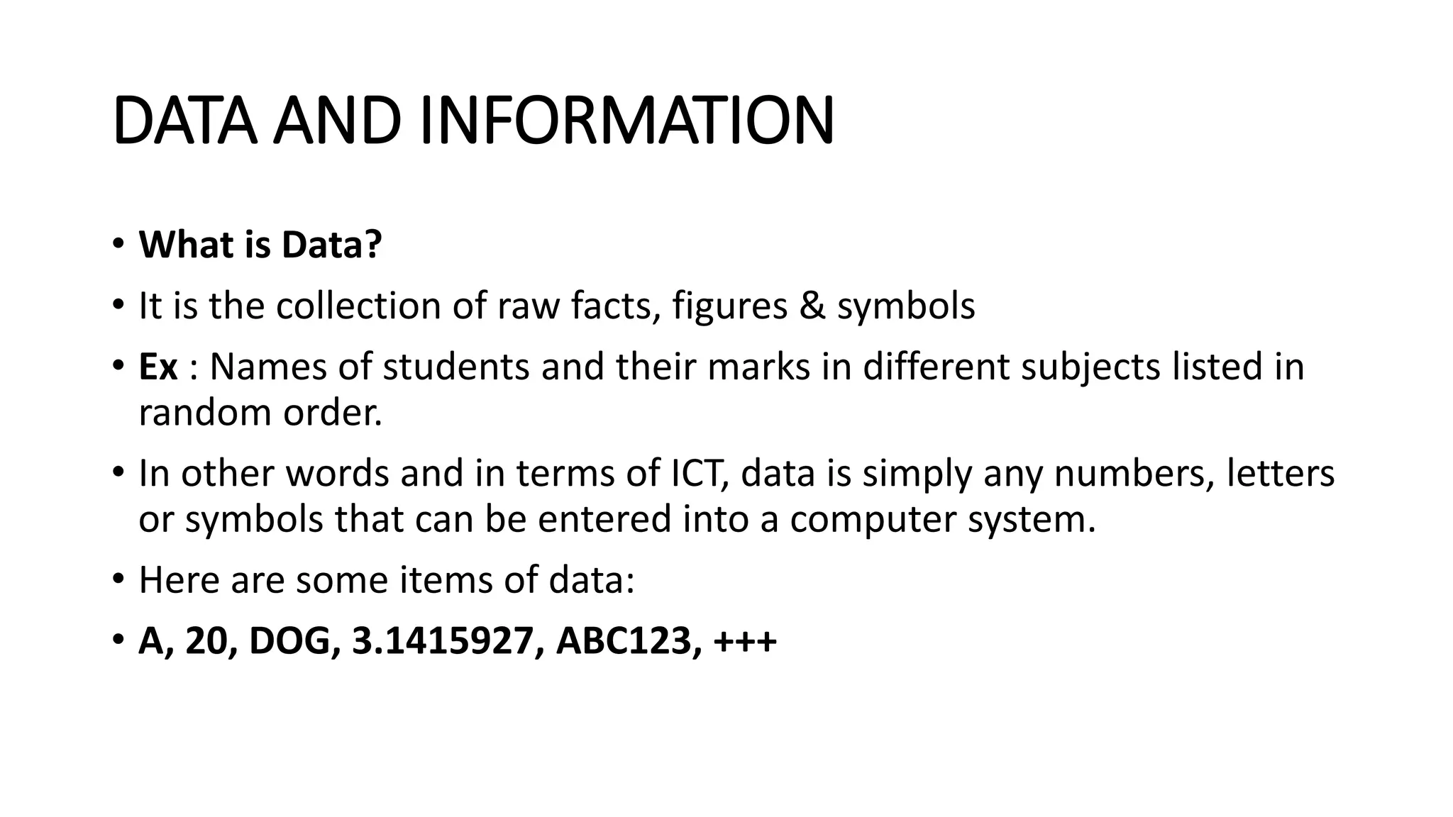SESSION 1 - Introductory lesson to computer applications - definition ...
