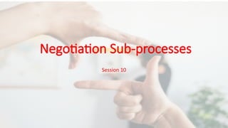 Negotiation subprocess - cognition, emotion, perception | PPTX
