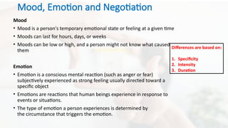 Negotiation subprocess - cognition, emotion, perception | PPTX