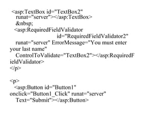 ASP.NET Session 10 | PPT