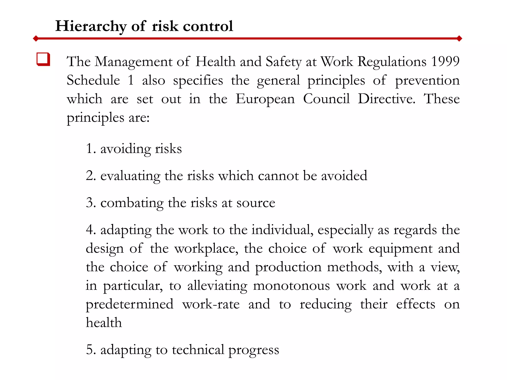 Construction Safety Training_Session 10_Risk Assessment, Hierarchy of ...