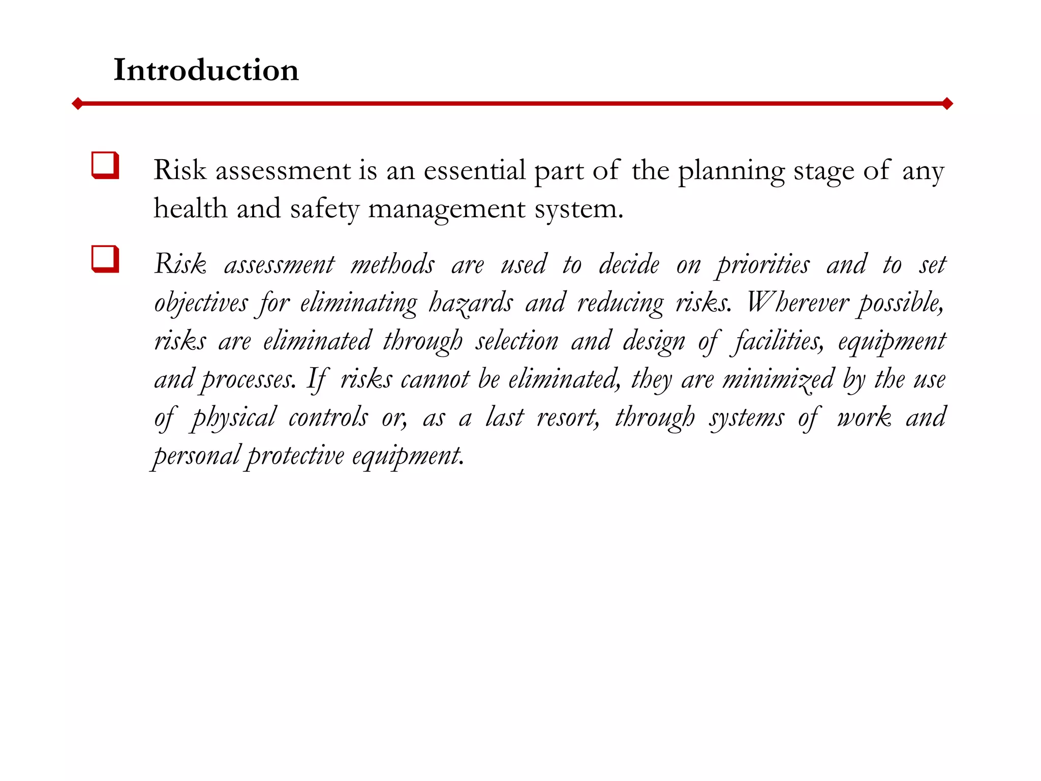 Construction Safety Training_Session 10_Risk Assessment, Hierarchy of ...