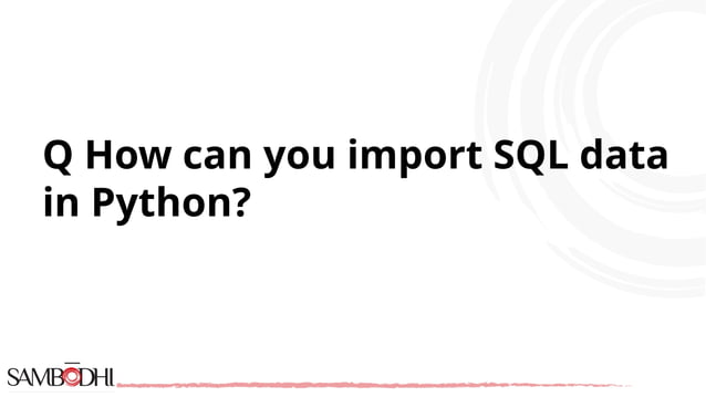 Importing data from various sources (CSV, Excel, SQL) | PPTX