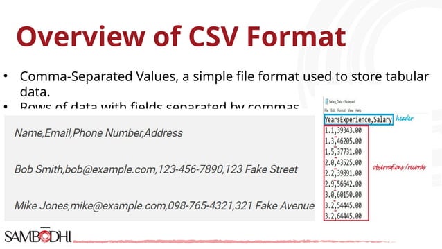 Importing data from various sources (CSV, Excel, SQL) | PPT Importing data from various sources (CSV, Excel, SQL) | PPT