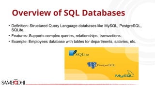 Importing data from various sources (CSV, Excel, SQL) | PPTX