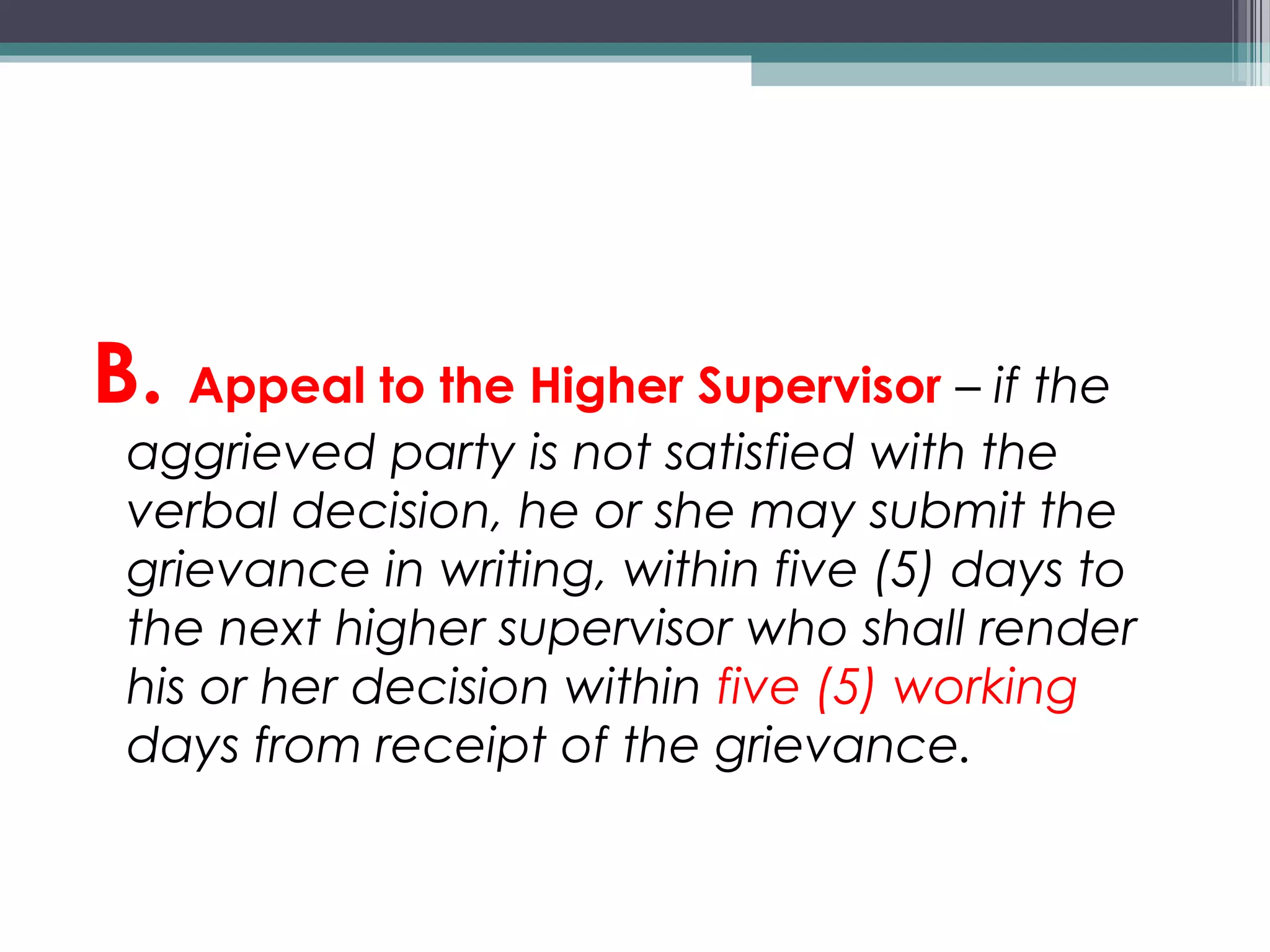 Session 10 grievance procedure | PPT