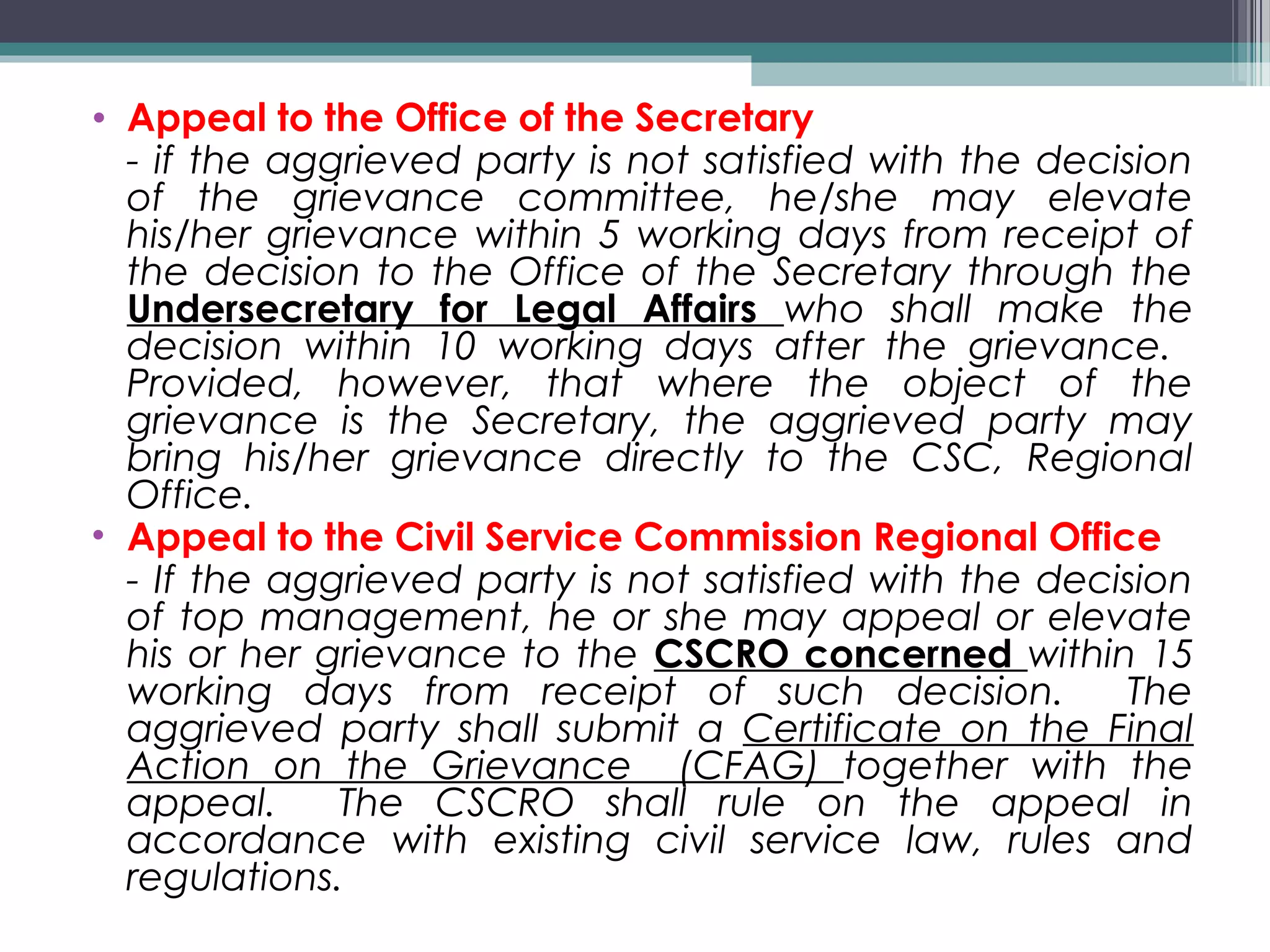 Session 10 grievance procedure | PPT