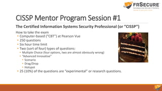 Slide Deck – Class Session 1 – FRSecure CISSP Mentor Program | PPT