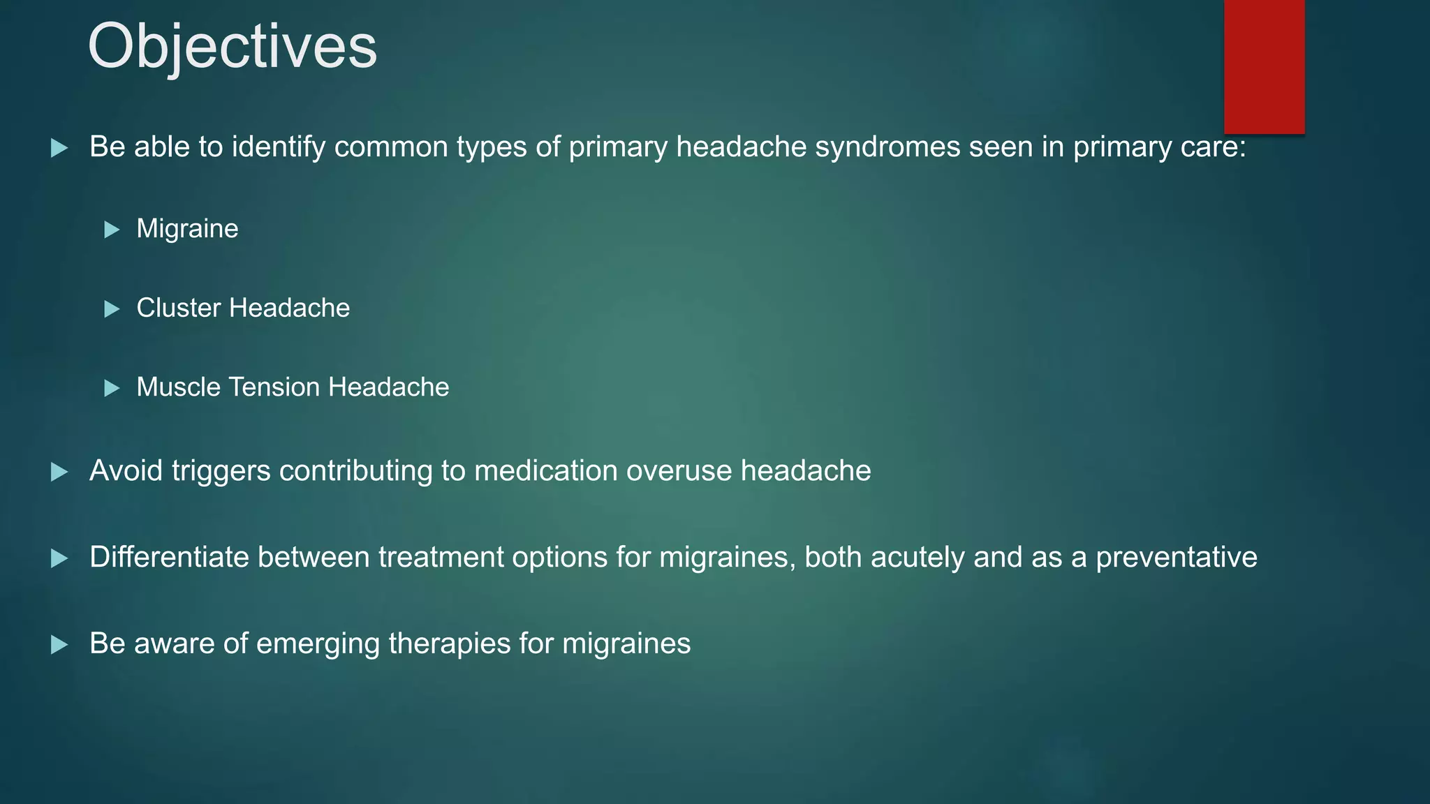 Practical Approach to headache | PPTX