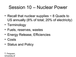 Session 10 – nuclear power | PPT