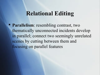 Session 10 the art of film editing: Film Appreciation Course | PPT