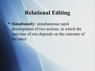 Session 10 the art of film editing: Film Appreciation Course | PPT