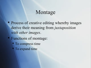 Session 10 the art of film editing: Film Appreciation Course | PPT
