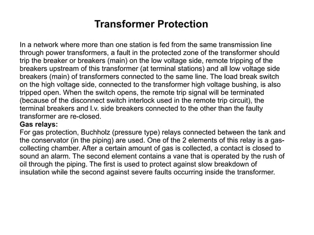 Transformers protection, an introduction | ODP