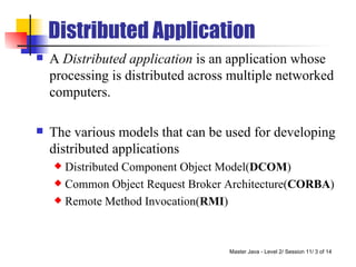 RMI | PPT | Programming Languages | Computing