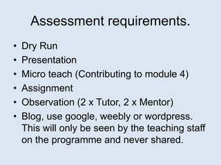 PGCE/Diploma Module 1, Session 1 | PPTX