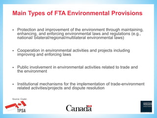 Session 11.2 - Environment-related Provisions in FTAs - Prepared by R ...